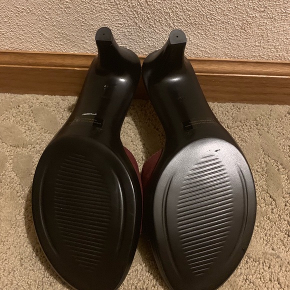 Athena Alexander | Shoes | Dainty Deep Burgundy Slip On Heels | Poshmark